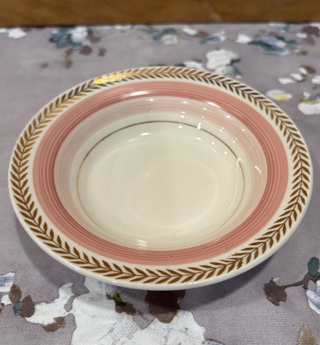 American Limoges Lyceum Rose Coronet 22K Gold Berry Ice Cream Bowl ...