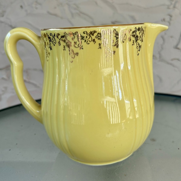 Small Yellow Pitcher - Etsy