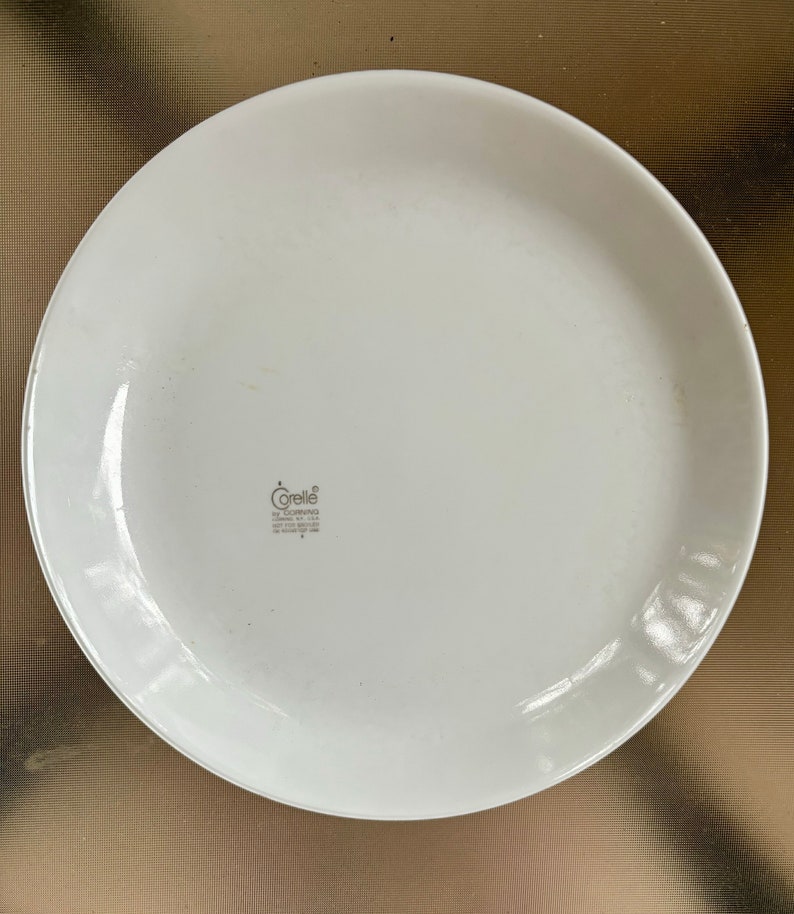 Corelle by Corning Butterfly Gold White and Mustard Dinner Plate Dish ...
