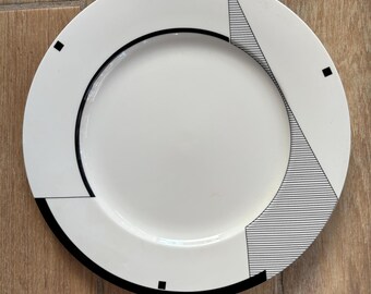 1990s Vintage Christopher Stuart Optima Angles Fine China Chop Plate ...