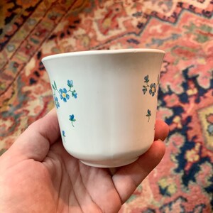 Corelle by Corning Set of 4 Tea Cups Coffee Mugs Forget Me Not Blue ...