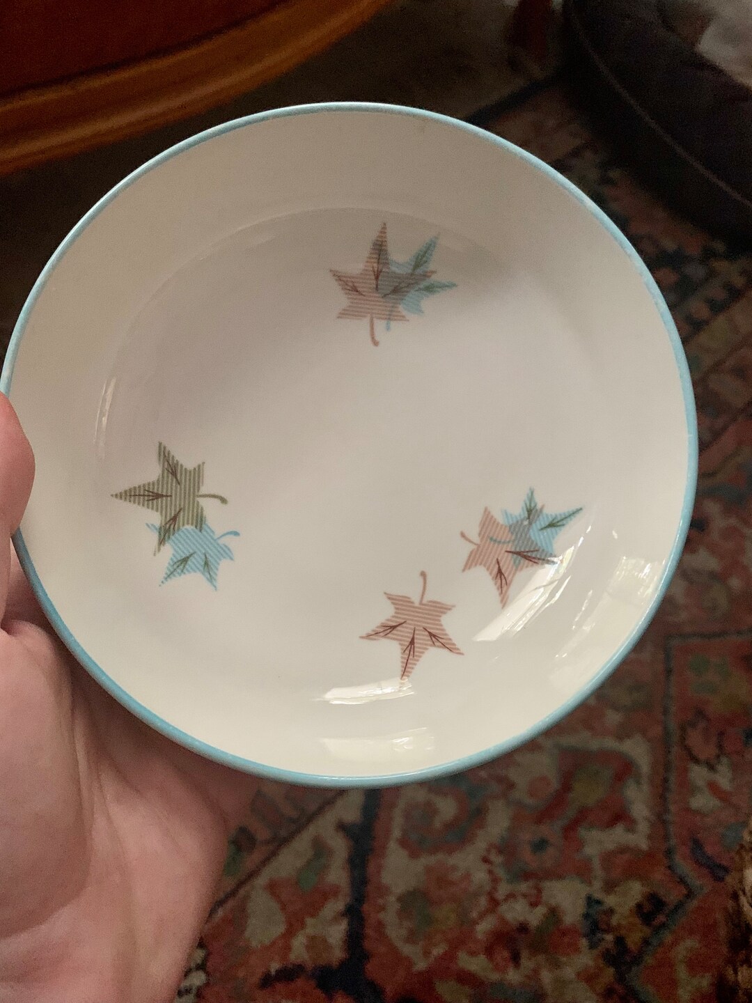 Franciscan Family China Sycamore Pattern Cereal Soup Dessert Bowl ...