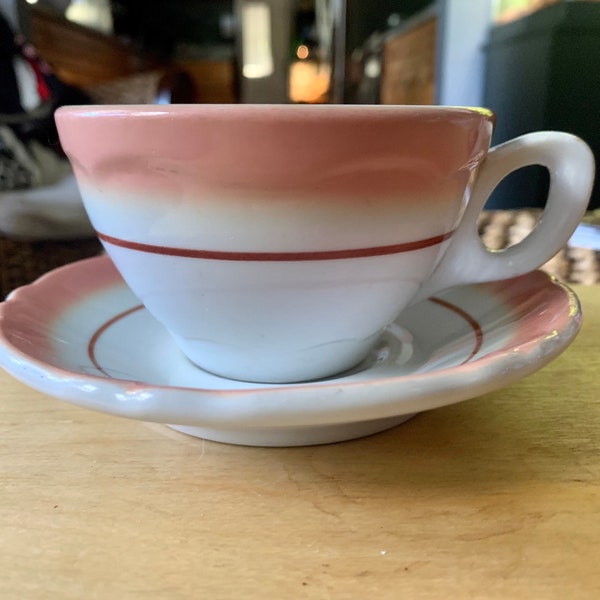 Diner Cup and Saucer - Etsy