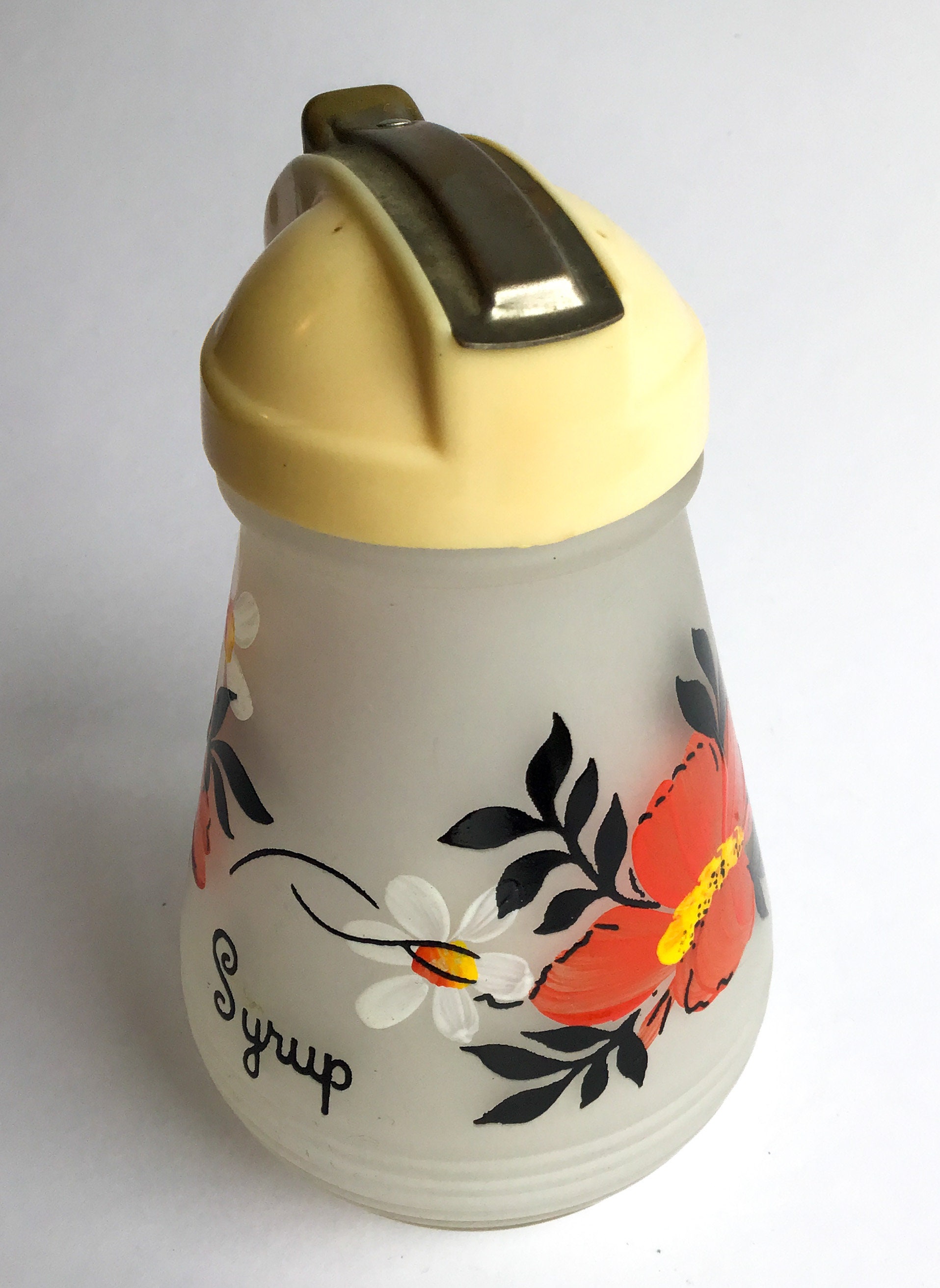 Maple Syrup Season - Vintage Hazel Glass Syrup Pitcher - Etsy