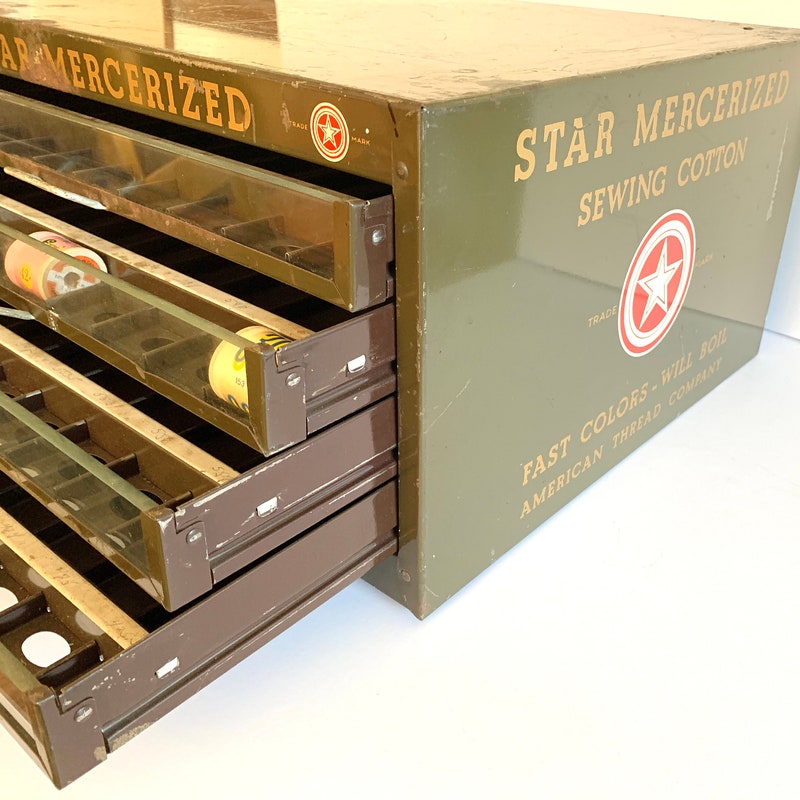 Antique Thread Cabinet - Etsy