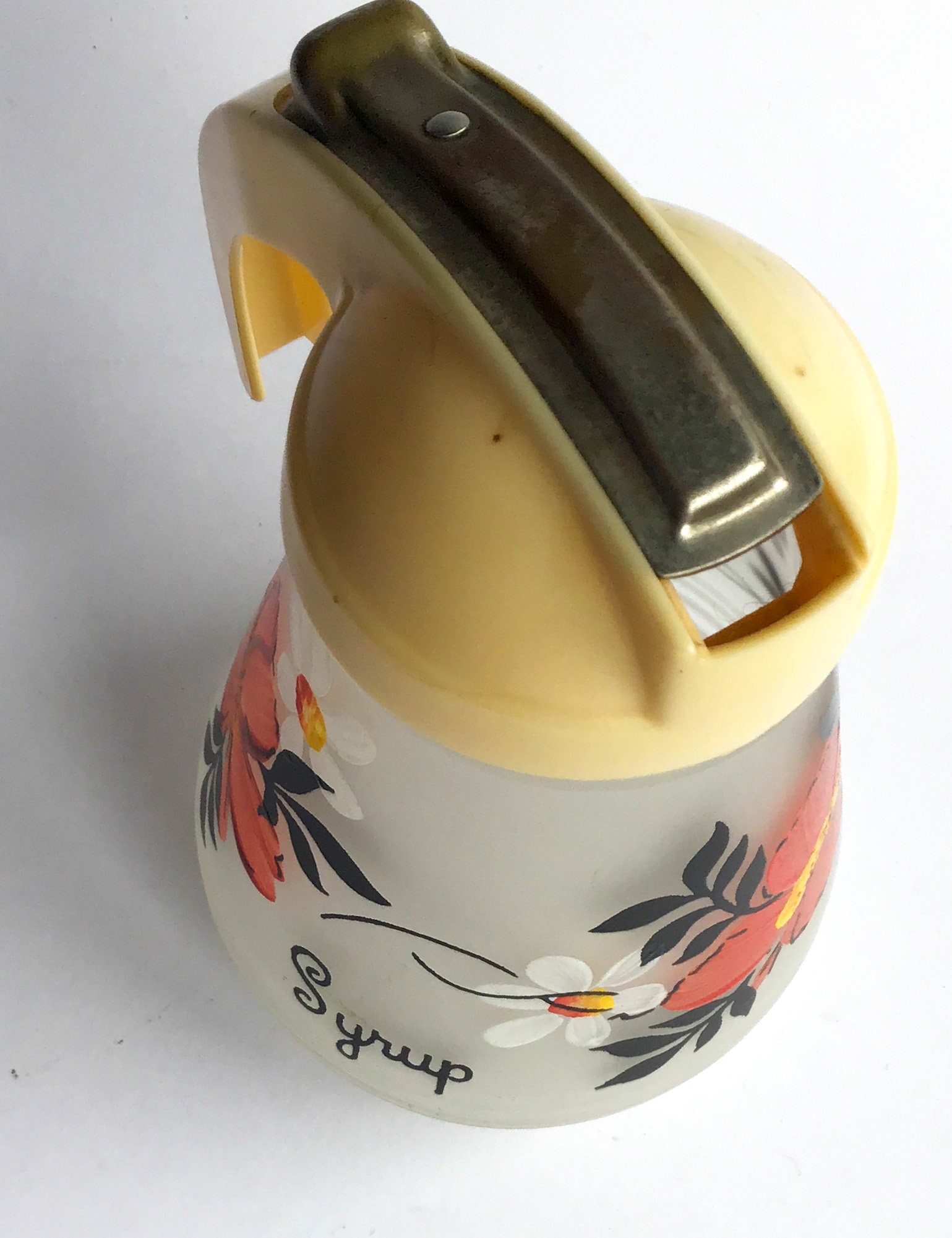 Maple Syrup Season - Vintage Hazel Glass Syrup Pitcher - Etsy