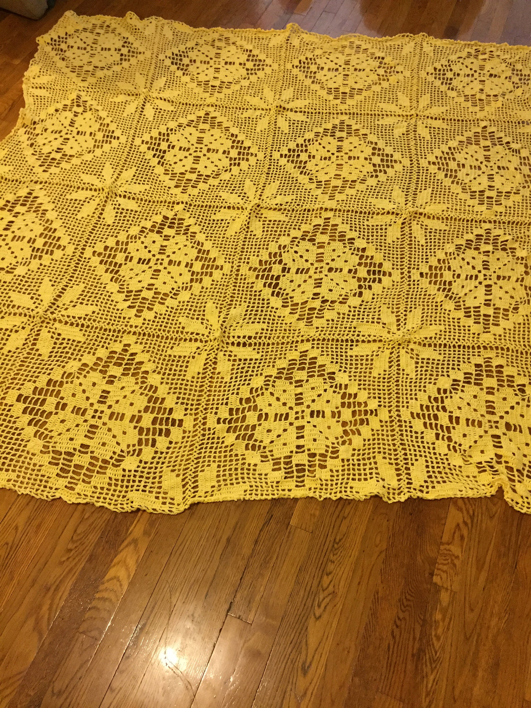 Floral Handmade Crochet Bedspread - Etsy