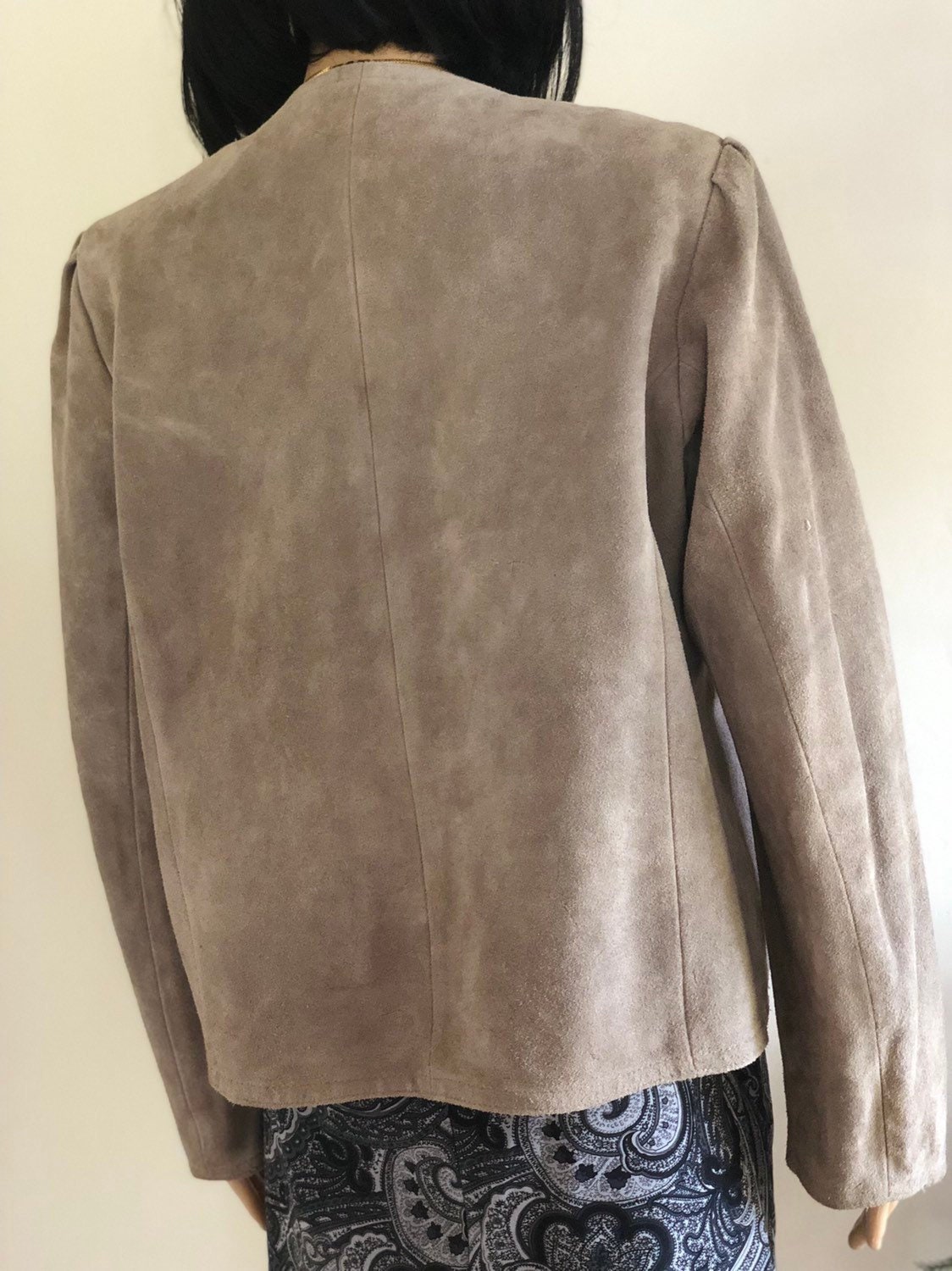 Vintage Objectives, Women's Large, 100% Split Leather Jacket, Suede ...