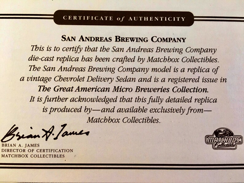 Matchbox Set of 4 Great American Micro Breweries Collection Including ...