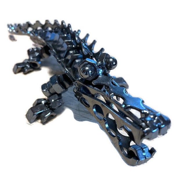 Alligator Metal Sculpture - Etsy