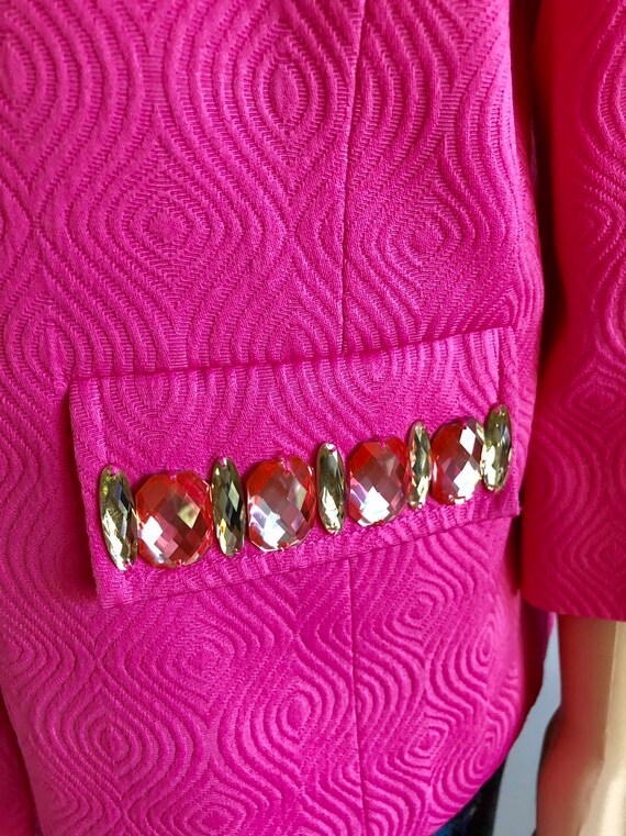 Vintage Laura Ashley, Bright Pink Jacket with beautif… - Gem
