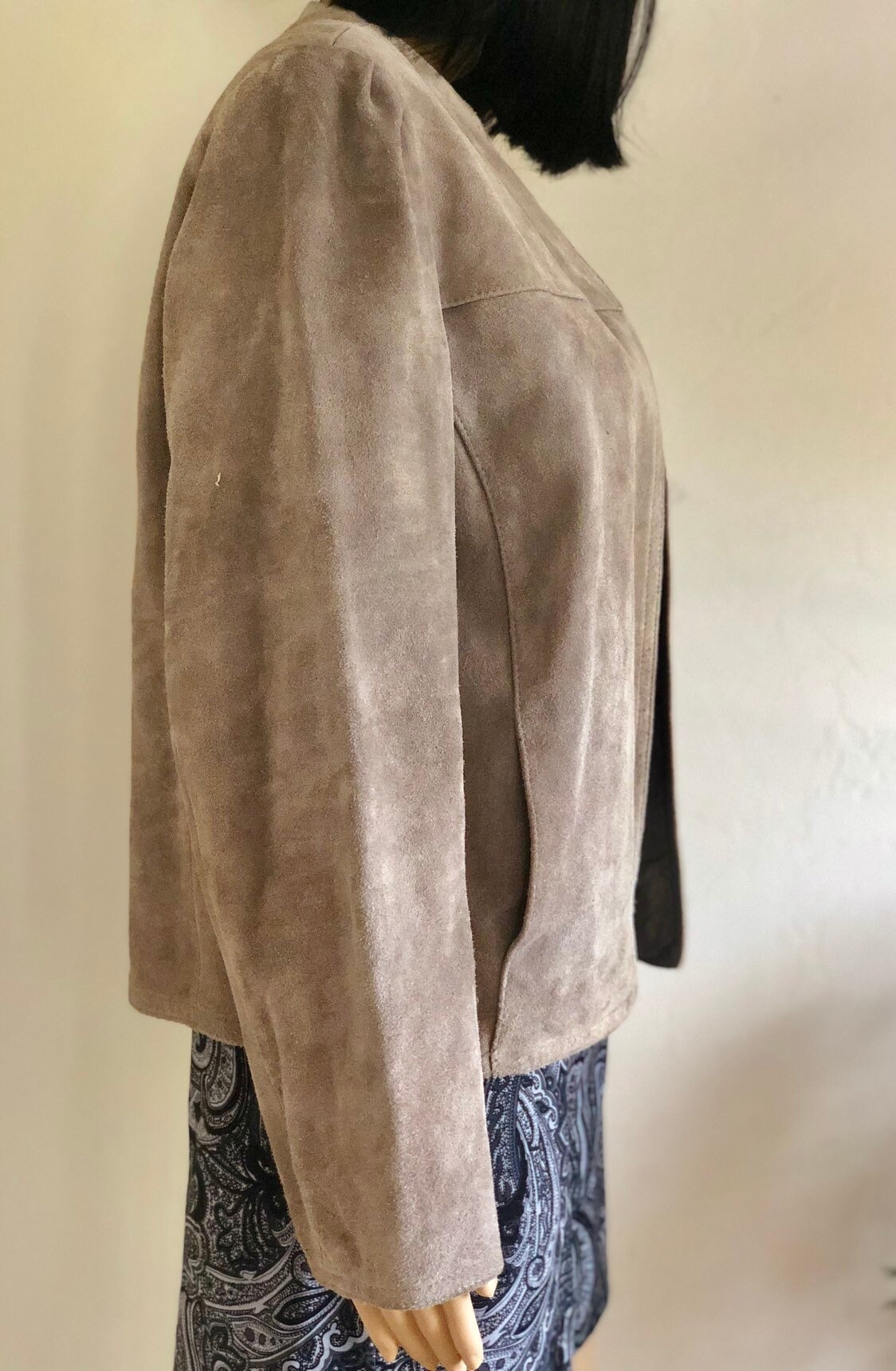Vintage Objectives, Women's Large, 100% Split Leather Jacket, Suede ...