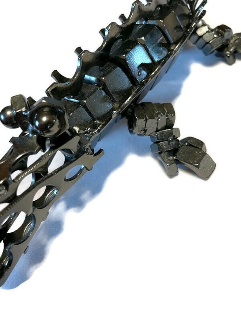 Alligator Metal Sculpture Made From Bolts Gears and Bolts - Etsy