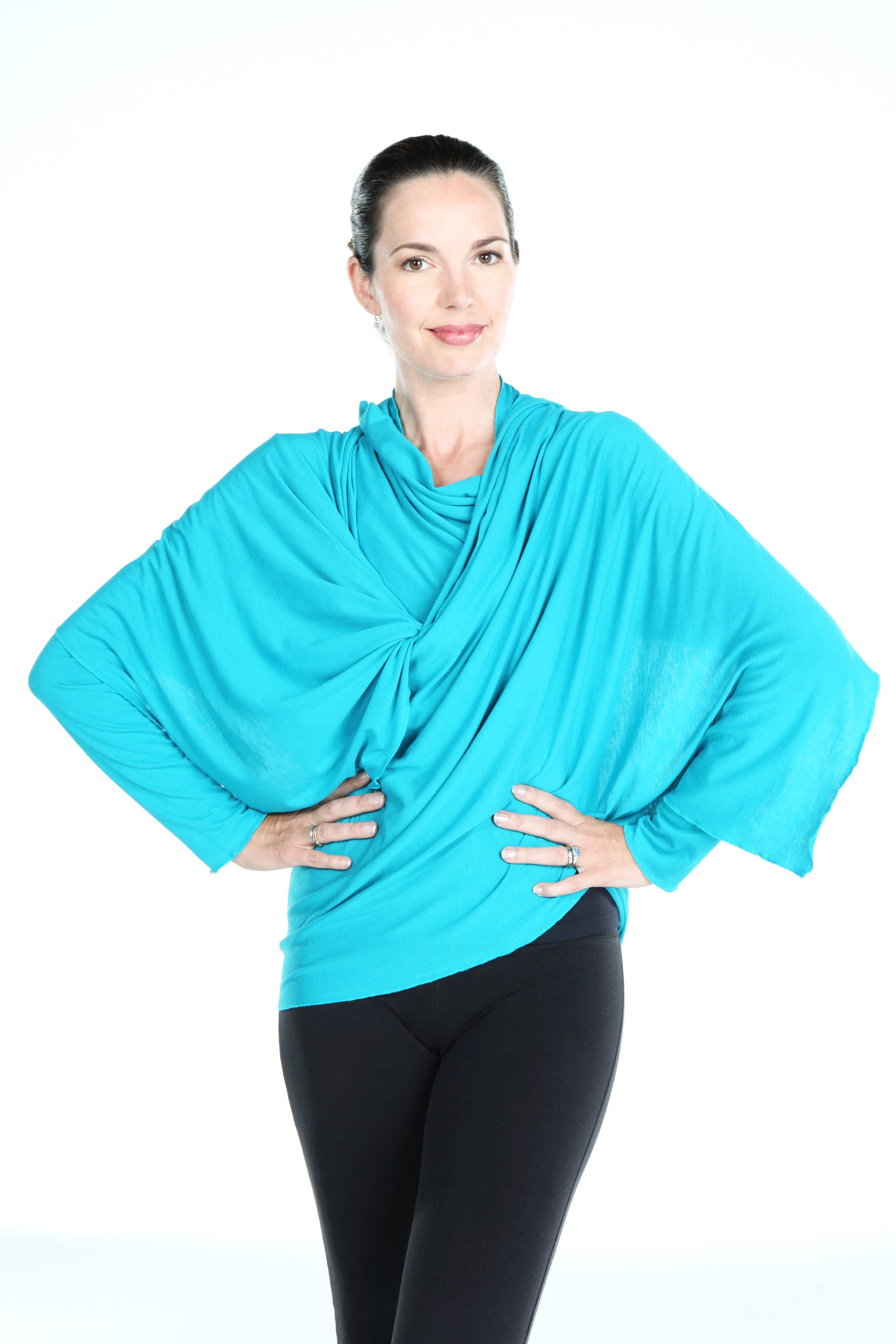 Wrap Top / Yoga Wrap Top / Convertible Top / Wrap Cardigan / Dancer ...