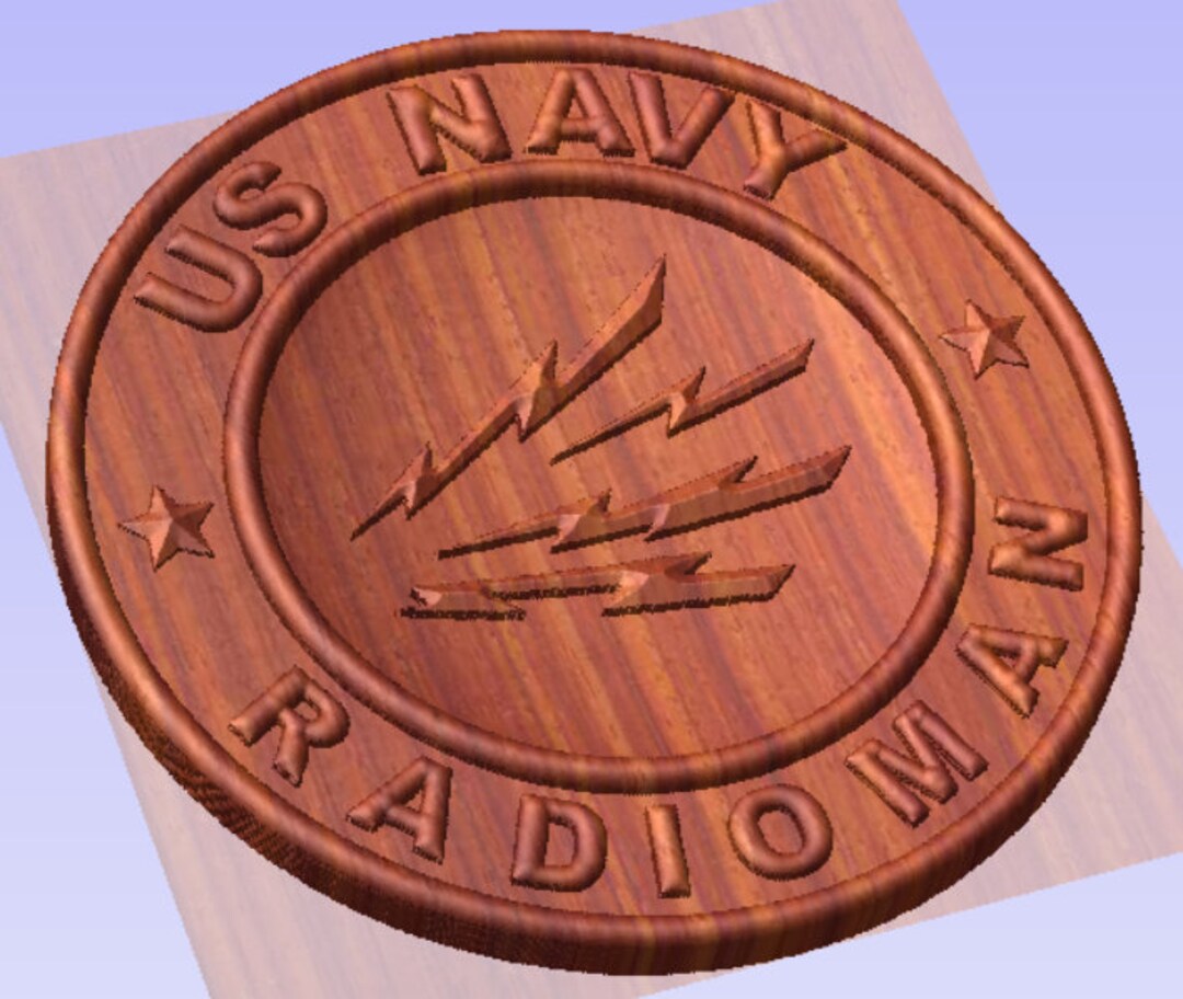 USN Radioman Plaque, Stl File for Print or Cut on Cnc - Etsy