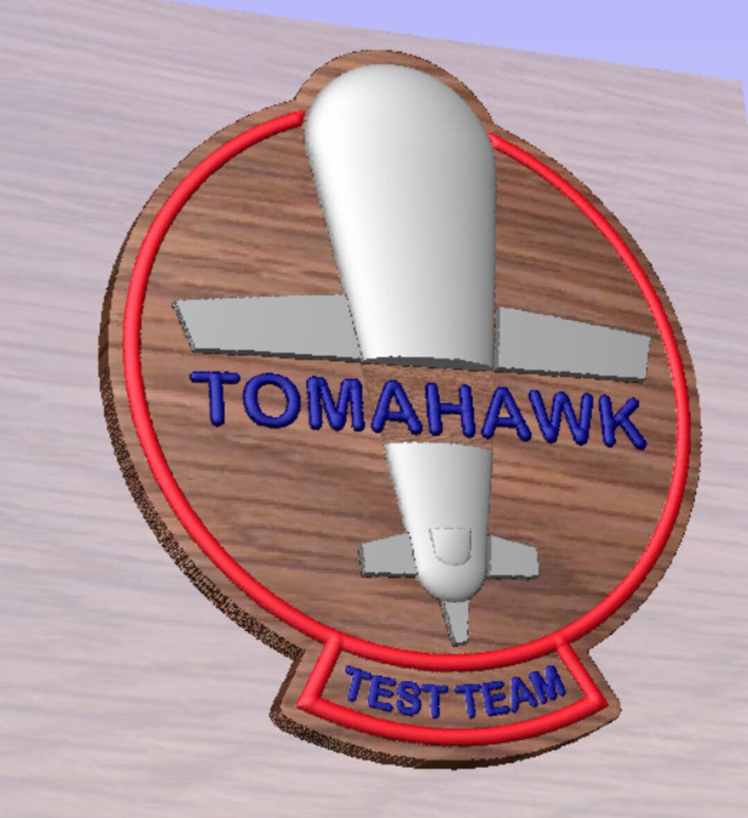 Tomahawk Test Team Plaque (stl File - Etsy
