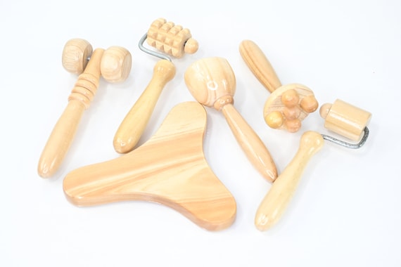 Wood Therapy Tools Maderoterapia Facial Kit 6 Pieces Face Wood - Etsy