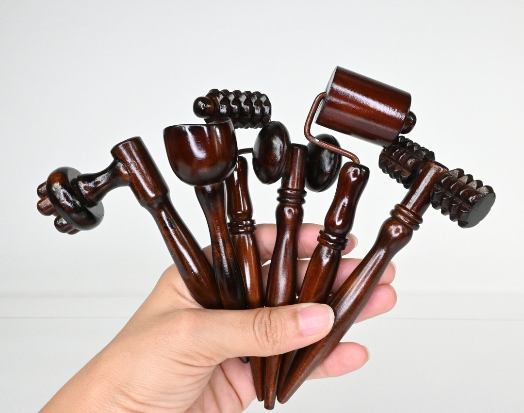 Facial Wood Therapy Kit - Maderoterapia Facial Set in Elegant Brown ...