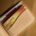 Brown Vegetable Tanned Leather Bifold Tan Wallet. Handmade for - Etsy