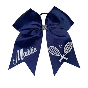 Tennis Bow | Personalized Tennis Bow | Custom Tennis Bow - Etsy