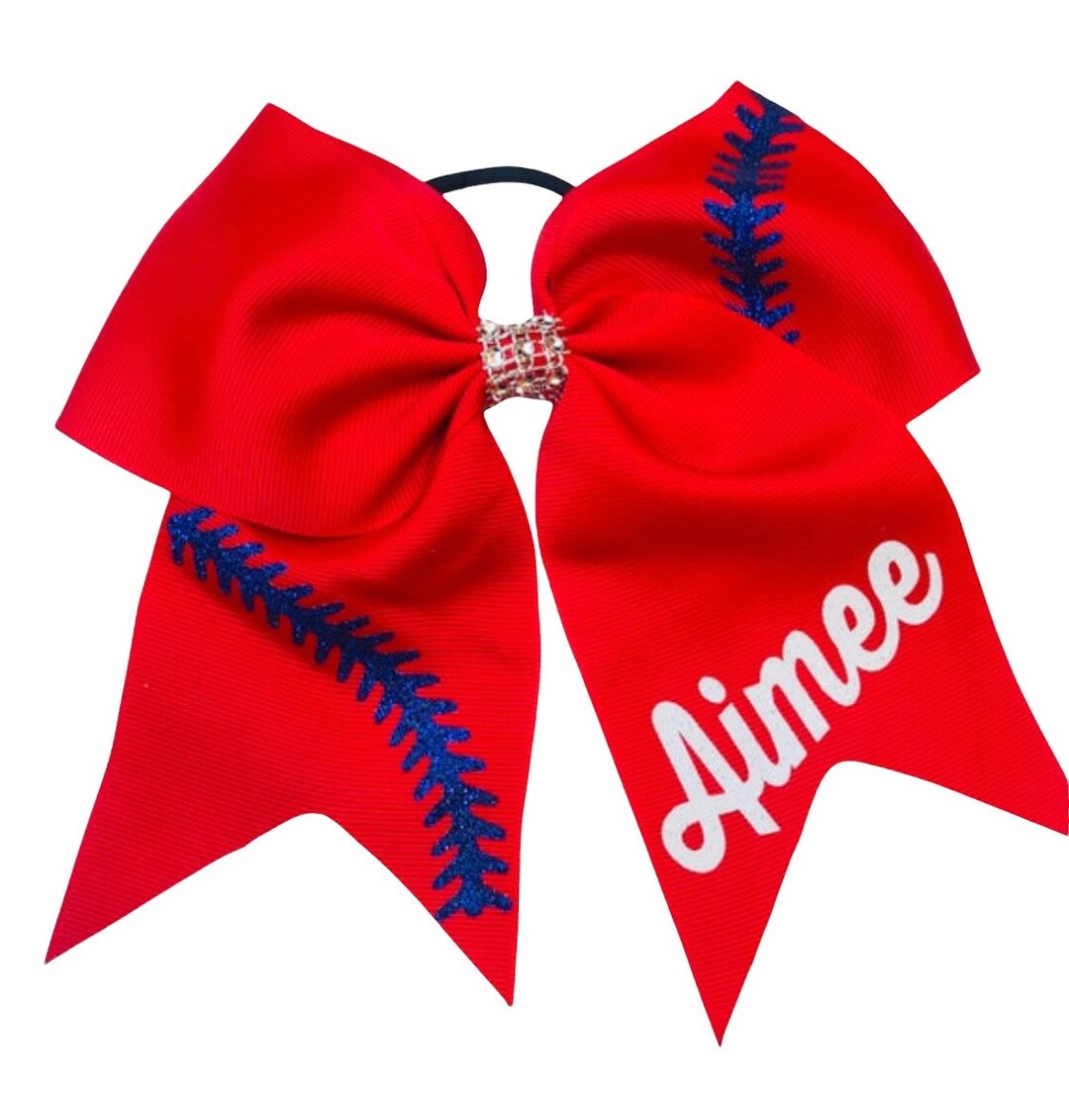 Softball Bow With Name | Softball Bows | Custom Softball Bows ...