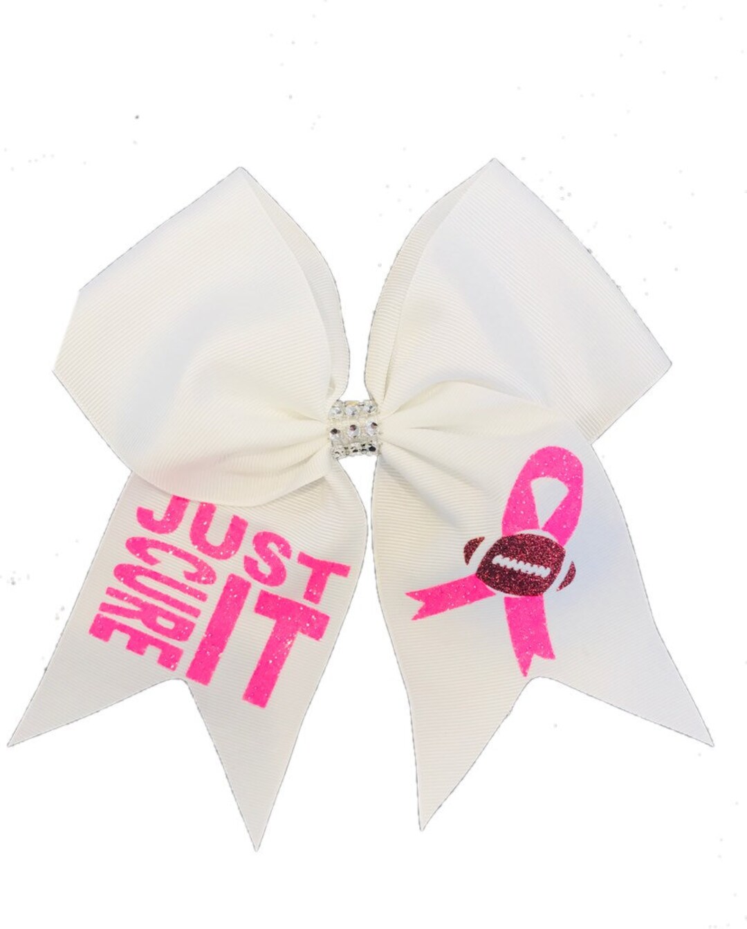 Breast Cancer Awareness Bow/ Cheer Bows / Custom Breast Cancer Bows ...