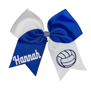 Volleyball Personalized Bow | Volleyball Bows | Custom Volleyball Bows ...
