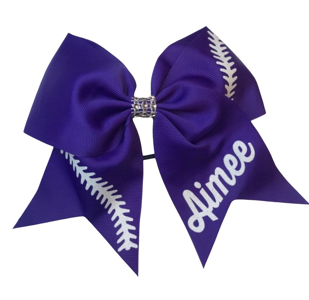 Softball Bow With Name | Softball Bows | Custom Softball Bows ...