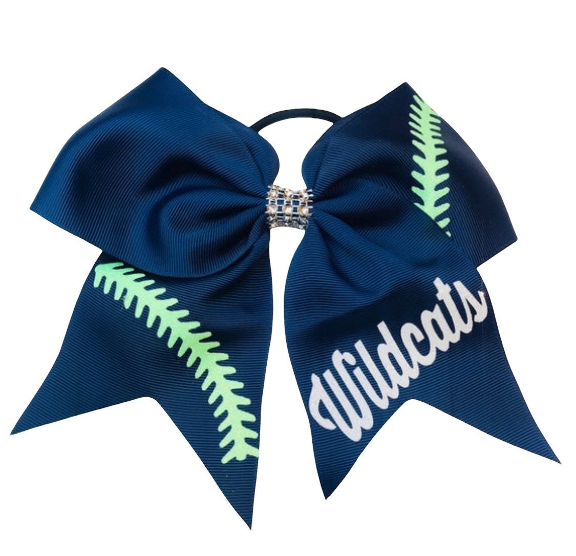 Softball Bow With Name / Softball Bows / Custom Softball Bows - Etsy