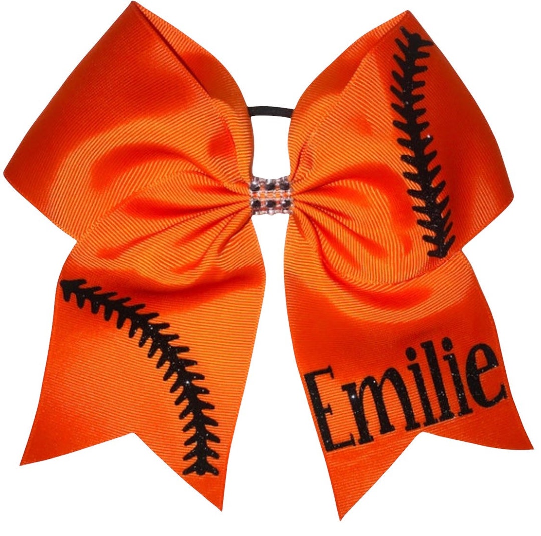 Softball Bow With Name | Softball Bows | Custom Softball Bows ...