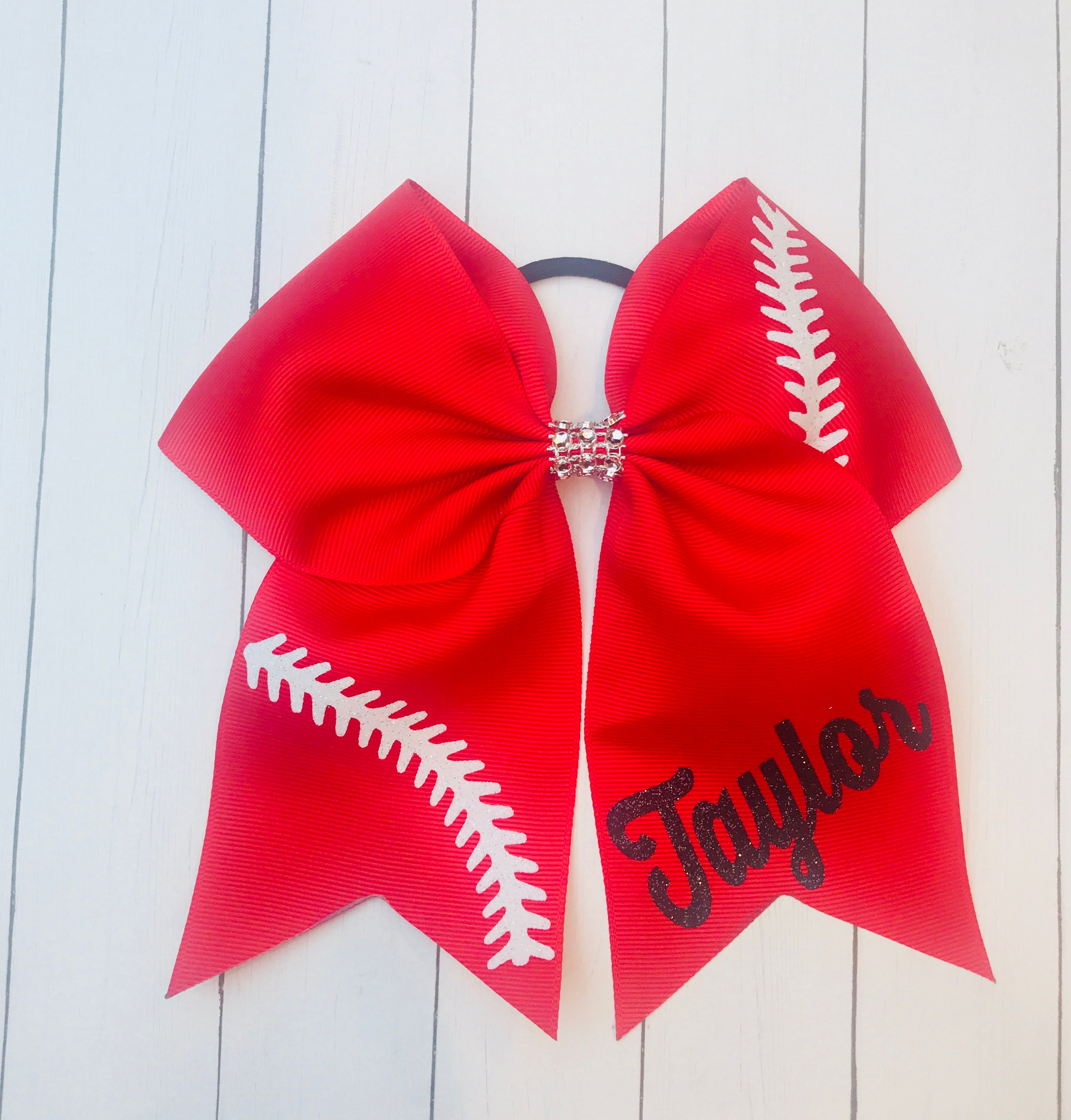 Softball Bow With Name / Softball Bows / Custom Softball Bows ...