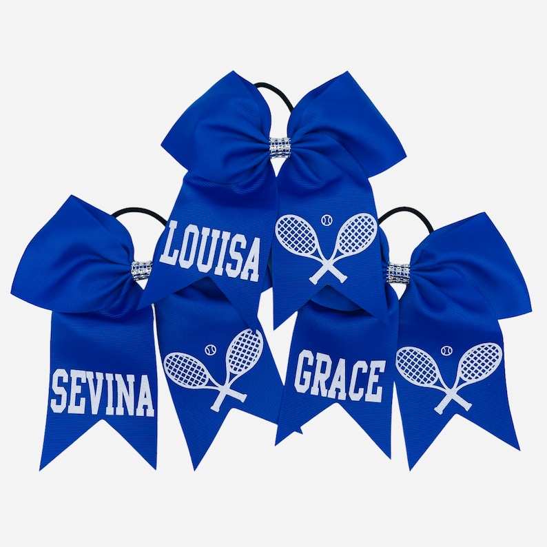 Tennis Bow | Personalized Tennis Bow | Custom Tennis Bow - Etsy