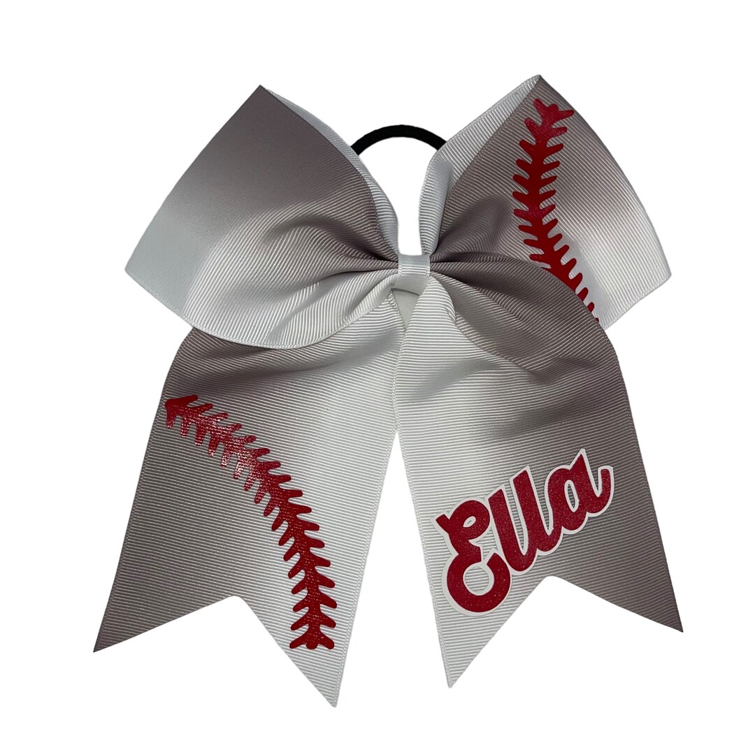 Softball Bow Gray Ombre | Softball Bows | Custom Softball Bows ...