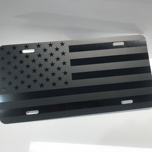 American Flag License Plate, Flag Front License Plate, Aluminum Plate ...