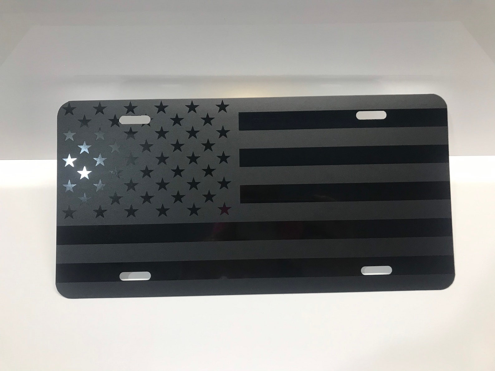 American Flag License Plate, Flag Front License Plate, Aluminum Plate ...