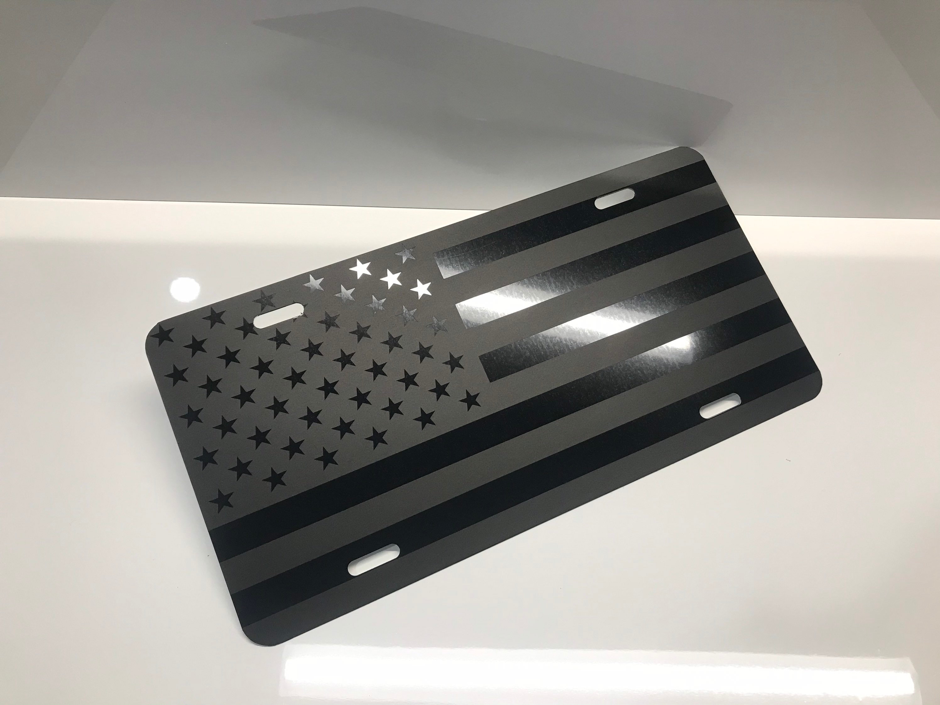 American Flag License Plate, Flag Front License Plate, Aluminum Plate ...