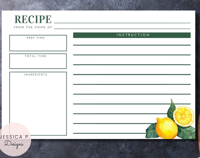 BBQ Recipe Cards Checkered Recipe Cards 2 Sided Recipe Cards Bridal ...
