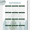 Birthday Calendar, Birthday Reminder, Birthday Tracker, Birthday Log ...
