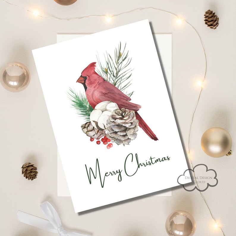 PRINTABLE CHRISTMAS CARDS, Christmas Cards, Cardinal, Cardinal Gifts ...