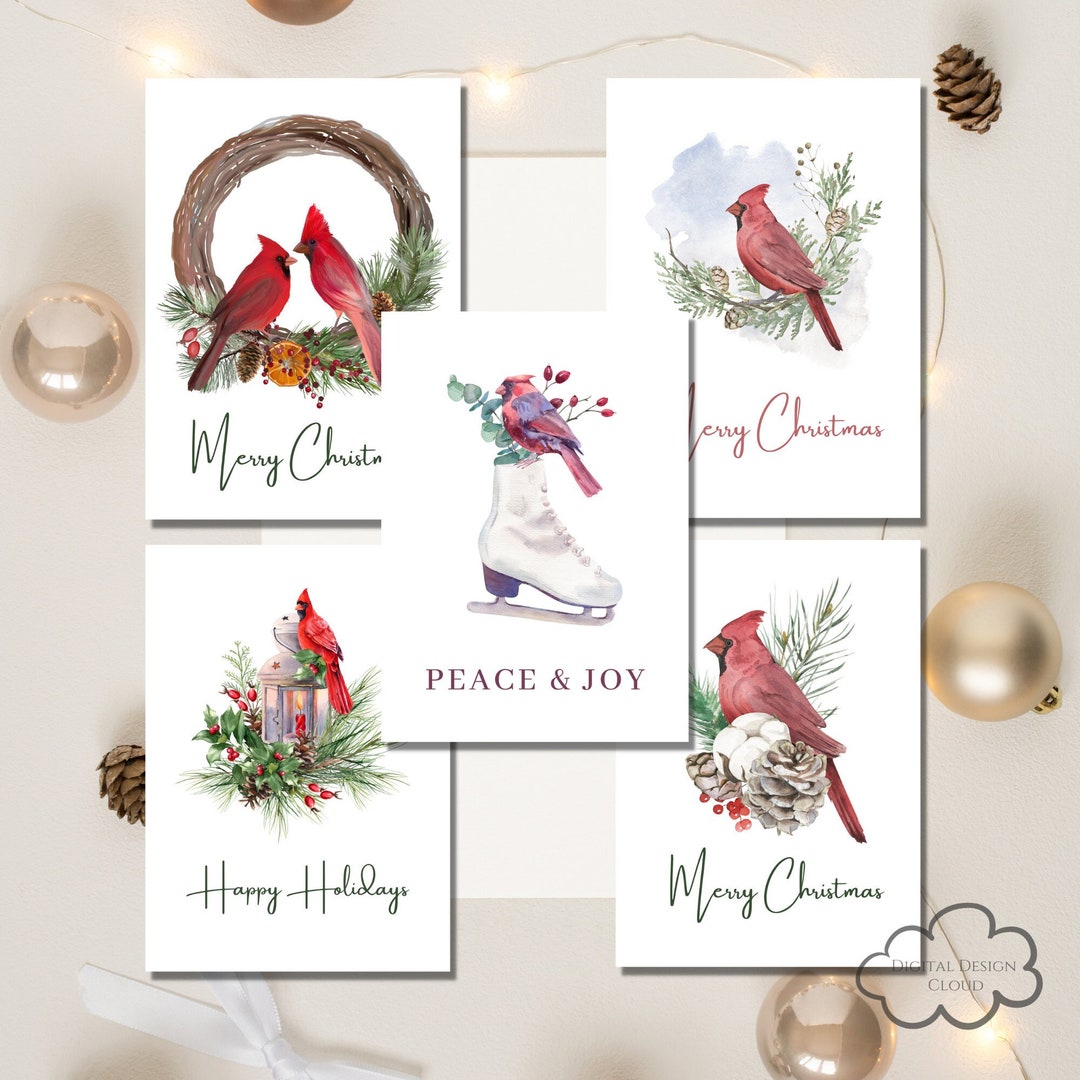 PRINTABLE CHRISTMAS CARDS, Christmas Cards, Cardinal, Cardinal Gifts ...