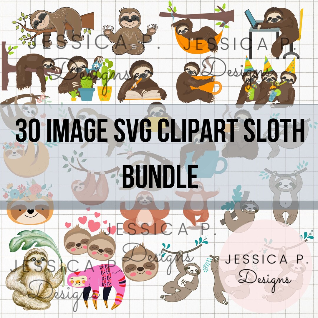 Sloth Svg, Sloth Gifts, Sloth Lover Gift, Sloth Clipart, Sloth Facemask ...