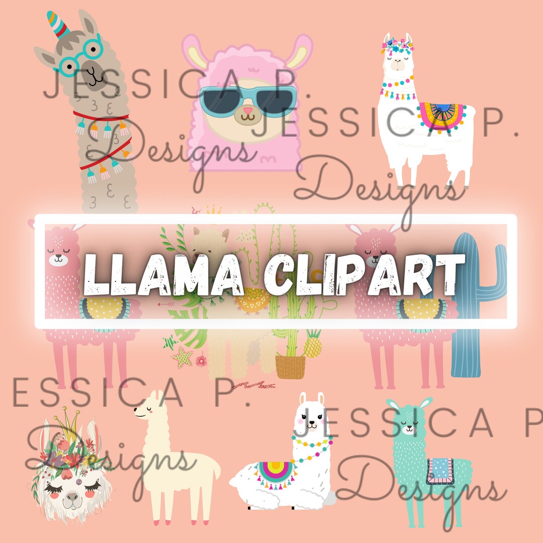Llama Clipart, Llama Svg, Llama Png, Cricut, Instant Download ...