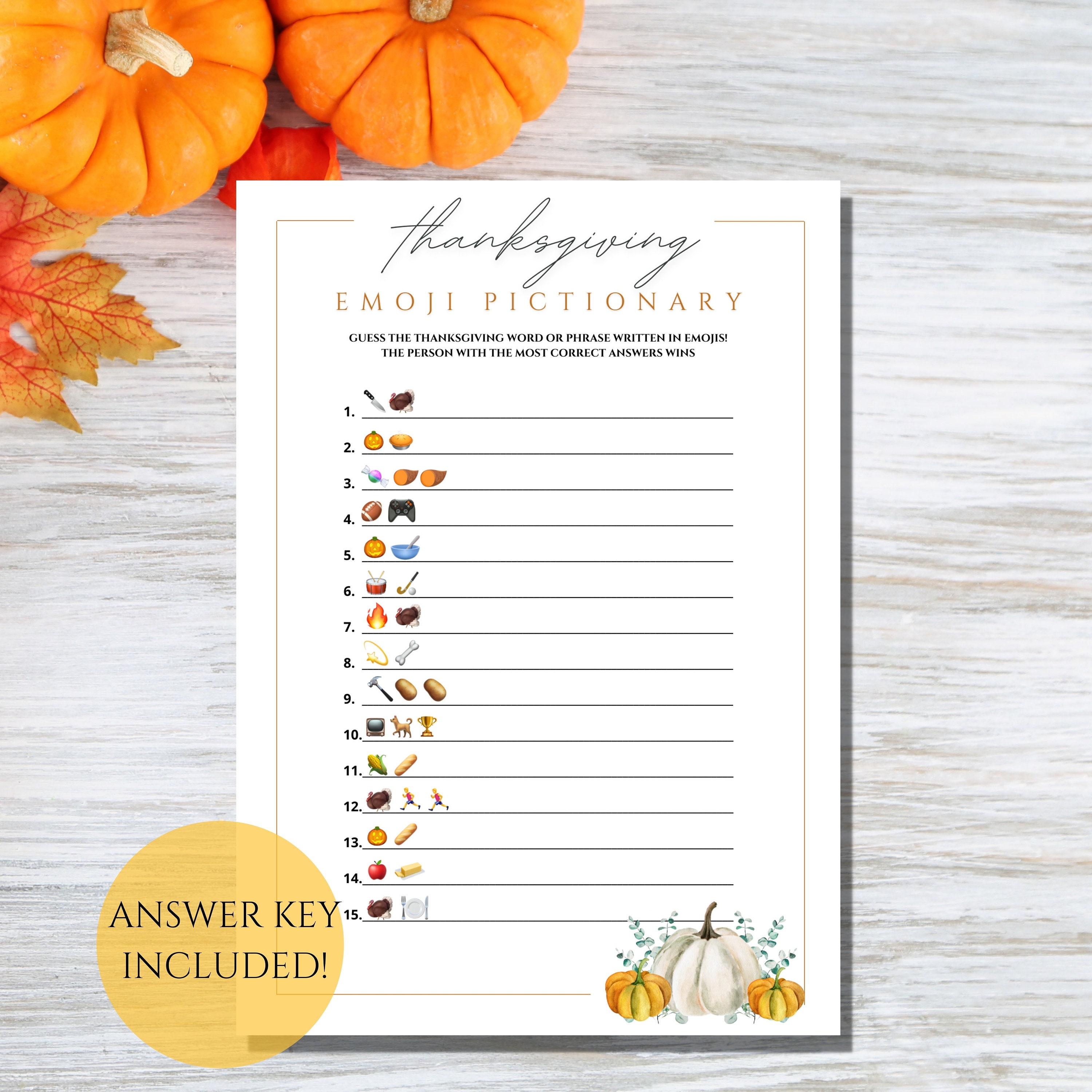 Thanksgiving Emoji Game , Friendsgiving, Thanksgiving, Thanksgiving ...