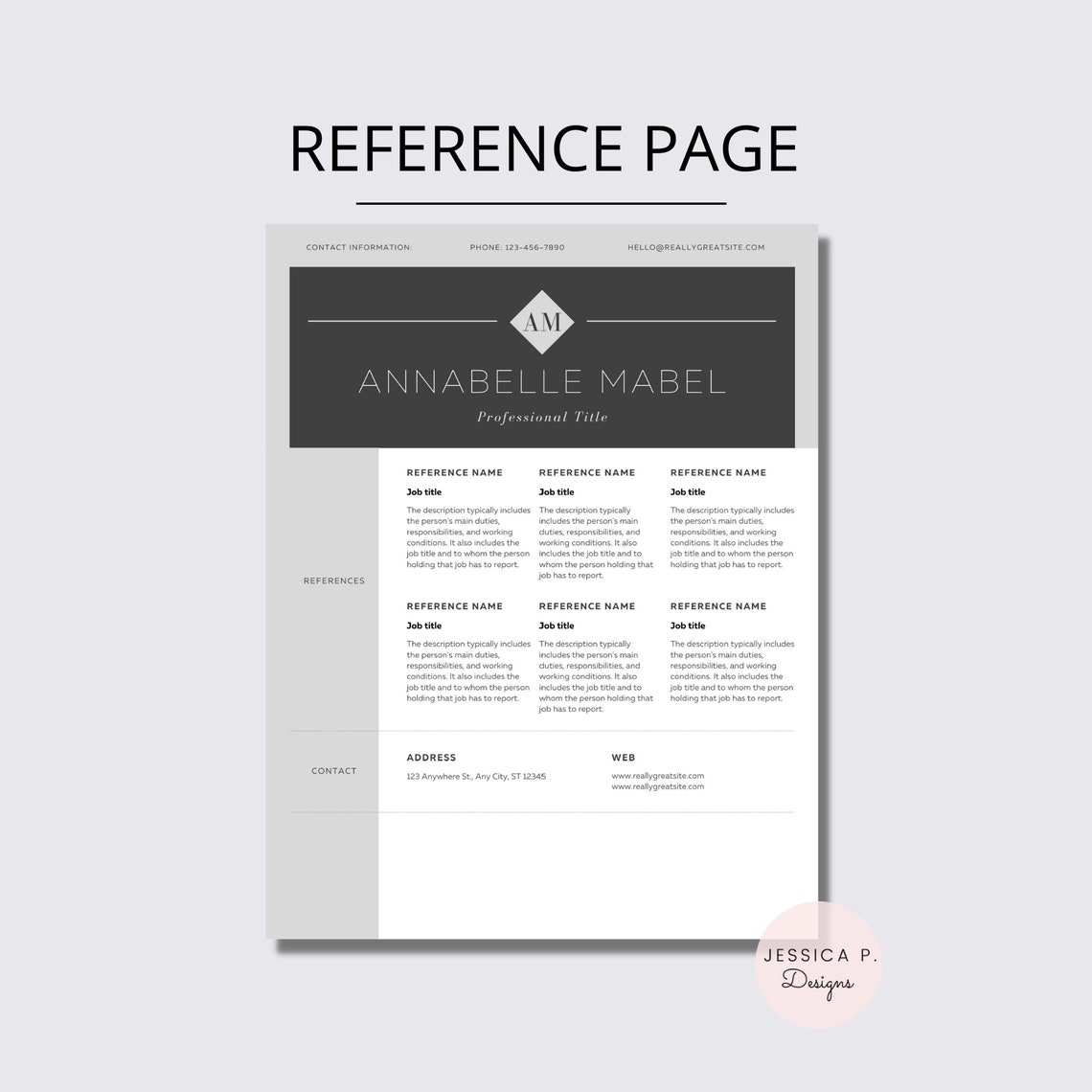 Resume Template, College Resume Template, CV Template With Photo, CV ...