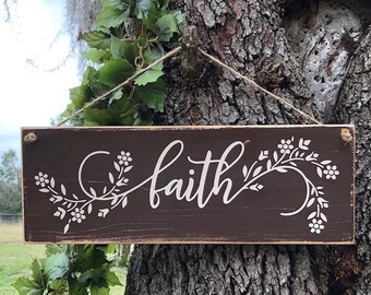 Faith sign | Etsy