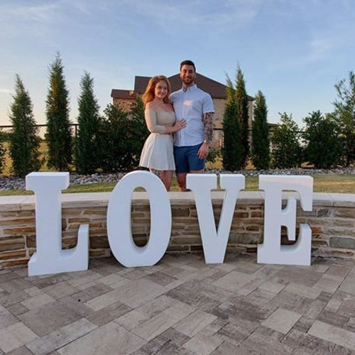 Large Foam Letters Giant Styrofoam Letters Wedding Photo - Etsy