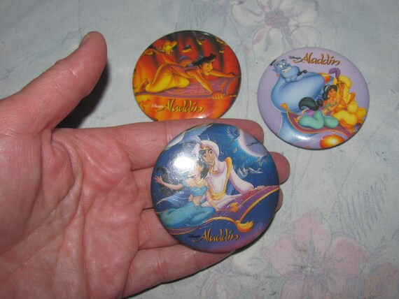 Vintage Disney Aladdin Button Set of 3 - Jasmine, Ala… - Gem