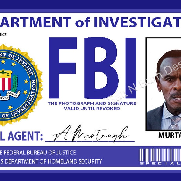 Fbi Badge Wallet - Etsy