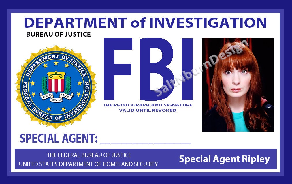Supernatural FBI Badge special Agent Ripley AKA - Etsy