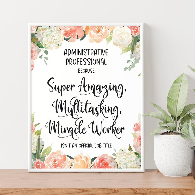 Administrative Professionals Day Poster - Etsy